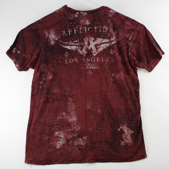 Affliction | Shirts | Rare Affliction Mens Tshirt Size 3xl Angel Red ...